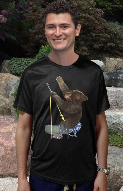 Climbing Bear T Shirt - Behrbones Clothing
