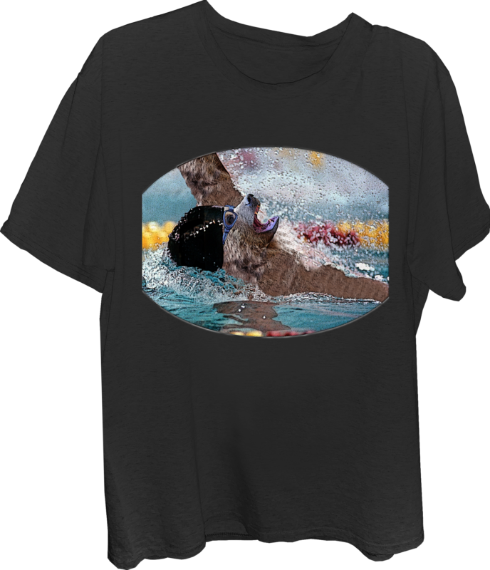 Bear Swimmer Backstroke Mens T Shirt - Behrbones Clothing