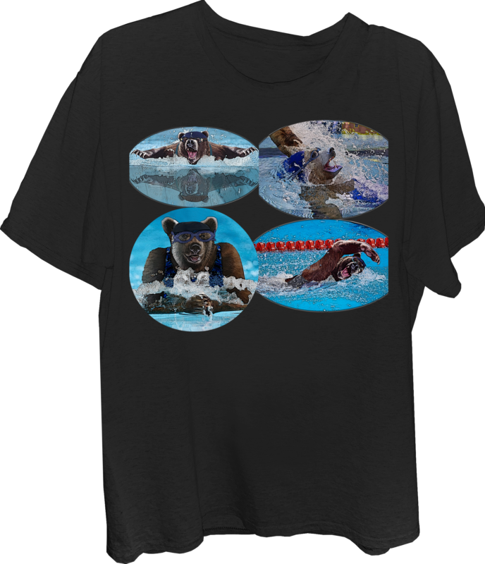 Bear Swimmer IM Womens T Shirt - Behrbones Clothing