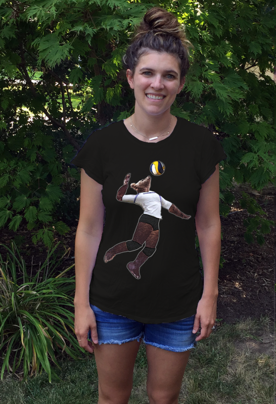 Bear Volleyball Hitter Womens - Behrbones Clothing