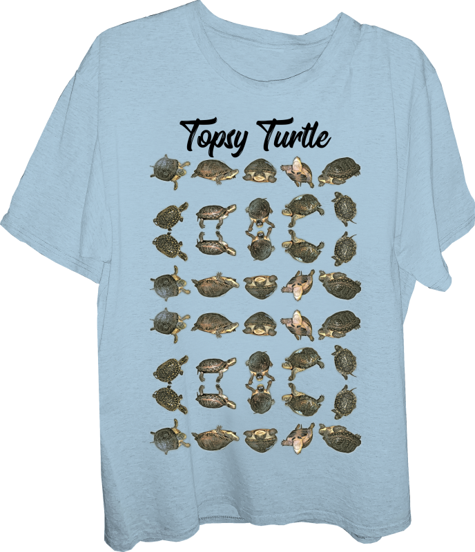 Topsy Turtle With Text - Behrbones Clothing
