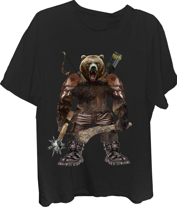 Sir Ben the Grizzly Bear Orc Ranger - Behrbones Clothing